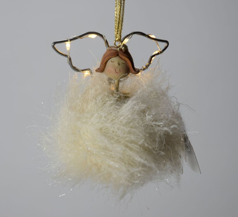 Hoff LED Engel Fee Elfe Weihnachtsschmuck | H8381